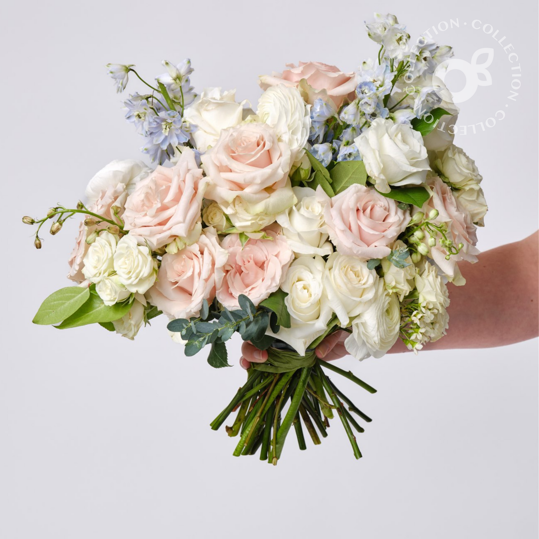 DIY Wedding Flowers | The Blush, Ivory & Blue Collection - Intimate ...